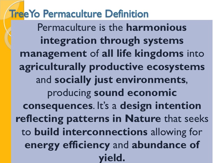 TreeYo Permaculture Definition - Permaculture Design Course Handbook